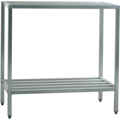 New Age - Aluminum Heavy Duty 2-Shelf Rack, 24"W x 48"H x 48"L