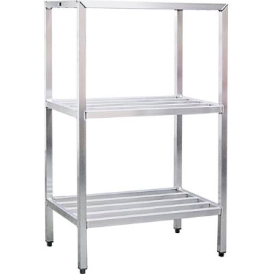 New Age - Aluminum Heavy Duty 3-Shelf Rack, 24"W x 60"H x 72"L