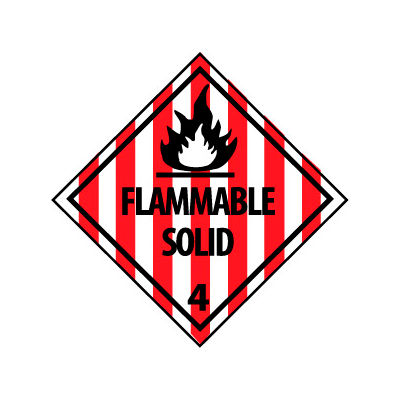 DOT Placard - Flammable Solid