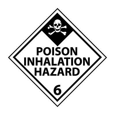 DOT Placard - Poison Inhalation Hazard 6 | B170503 - GLOBALindustrial.com