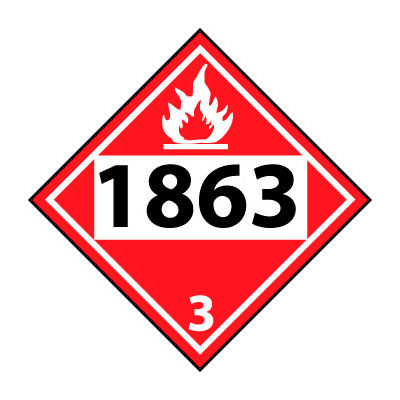 DOT Placard - 1863 3 | B170534 - GLOBALindustrial.com
