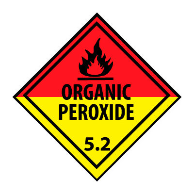 DOT Placard - Organic Peroxide 5.2 | B170569 - GLOBALindustrial.com