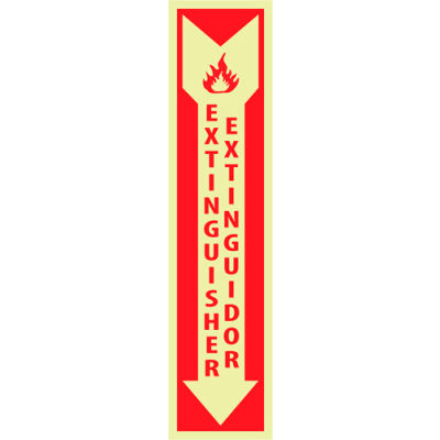 Glow Sign Vinyl - Fire Extinguisher Bilingual