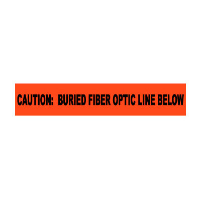 Non-Detectable Underground Warning Tape - Caution Buried Fiber Optic ...