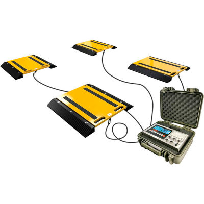 Optima Heavy Duty Portable Vehicle Axle Scale Pads, 40,000 lb x 5 lb ...