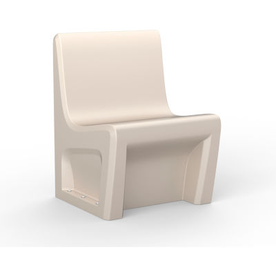 Cortech USA Sentinel Armless Chair Floor Mount, Stone Gray