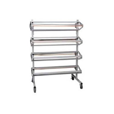 Pacon® Horizontal Mobile Paper Rack, Holds 8 Rolls, Gray