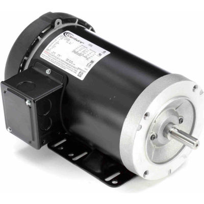 Century General Purpose Three Phase TEFC Motor, 1 HP, 1725 RPM, 230 ...