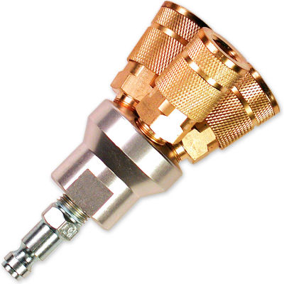 Primefit (3-Way) Round Auto Style Air Manifold with 6-Ball Brass ...