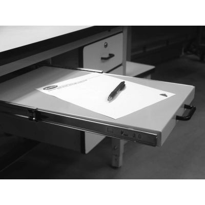Work Bench Systems | Adjustable Height | Pull-Out Writing Shelf for ...