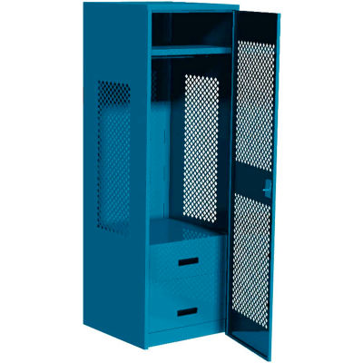 Global Industrial™ Welded Gear Locker W/2 Drawers & Perforated Door, 24 ...