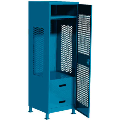 Global Industrial™ Welded Gear Locker W/2 Drawers, Perforated Door ...