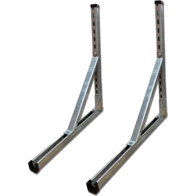 Global Industrial Standoff Wall Brackets, Pair, 12" Projection - Pkg Qty 2