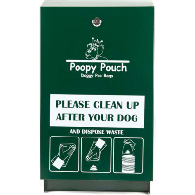 Poopy Pouch Steel Pet Waste Bag Dispenser for Header Bags, Regal