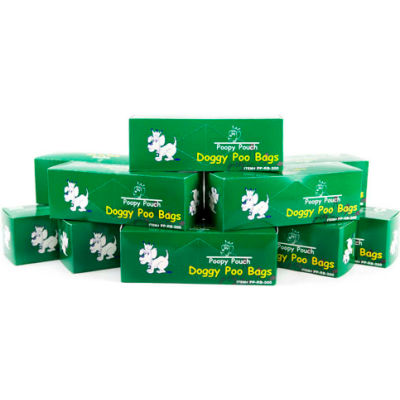 Poopy Pouch Universal Pet Waste Bags, 10 Rolls of 200 Bags/Roll
