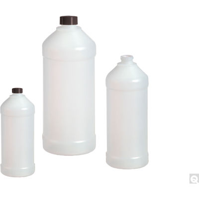 Qorpak® 32oz Natural Nylon/PE Modern Round Bottle 28-400 Neck Finish ...