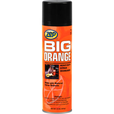 Zep Big Orange, Aerosol Citrus Solvent Degreaser, 15 oz. Aerosol Can ...