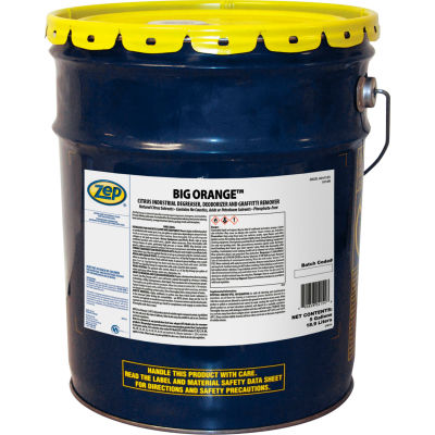 Zep Big Orange Liquid Citrus Solvent Degreaser, 5 Gallon Pail ...