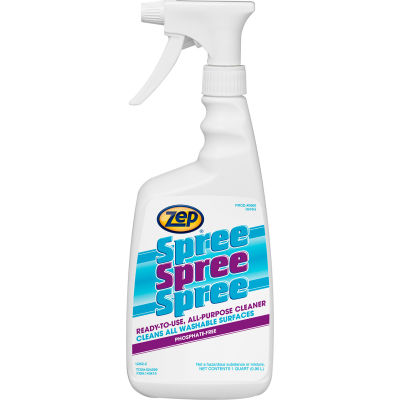 Zep Spree™ All Purpose Cleaner, 32 oz. Trigger Spray Bottle, 12 Bottles ...