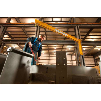 Rigid Lifelines® Swing Arm Fall Protection System, 16' x 16', Column ...