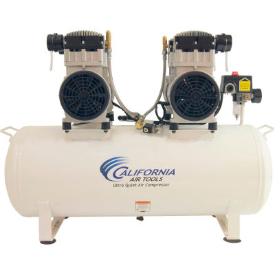California Air Tools 4HP 230V Single Phase 20 Gallon Horizontal Duplex ...