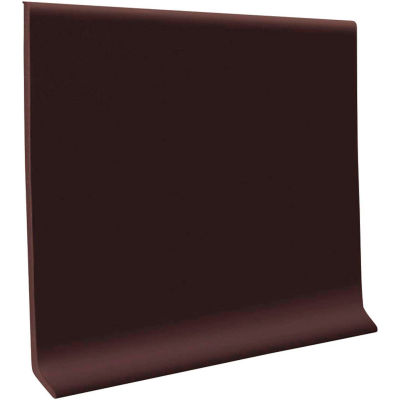 Thermoplastic Rubber Wall Base 6" x 48" Brown
