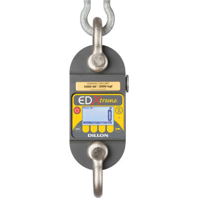 Dillon EDX-2T - EDXtreme Dynamometer with Backlight & Shackles, 5,000 ...