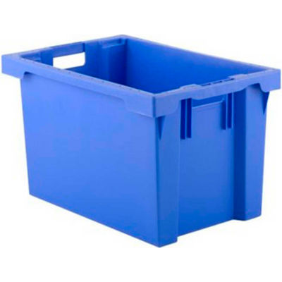 Schaefer Stack & Nest Tote FB604 - 24"L x 16"W x 14"H - Blue | B1969226 ...