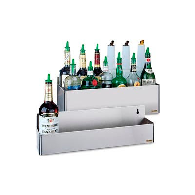 Stainless Steel Rack Bottle Holders, 6"h x 31 1/8"w x 4 1/8"d | B378432 ...