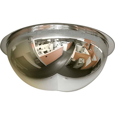Se-Kure™ Corner Dome Acrylic Mirror, Indoor, 18" Dia., 270° Viewing Angle