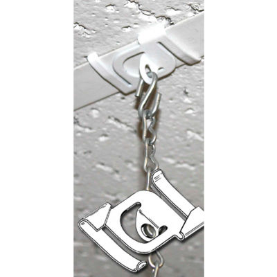 Secure Metal Twist Ceiling Loop, 7/16"Dia. Loop, 1-1/2"L - Pkg Qty 100