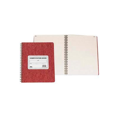 Tops® Wirebound Computation Notebook, 9-1/2" x 11-3/4", Quad Ruled, 76 ...