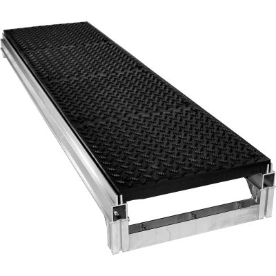 Wearwell® FOUNDATION Diamond-Plate Platform KIT 8"H x 36"W x 54"L