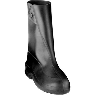 Tingley® 1400 Rubber 10" Work Overshoes, Black, Cleated Outsole, 2XL