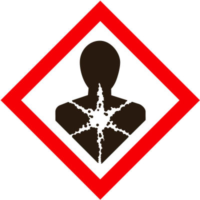 INCOM® GHS1271 GHS "Health Hazard" Pictogram Placard, 10-3/4" x 10-3/4 ...