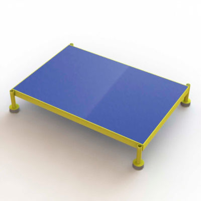 36 X 24 Inch Adjustable Height Steel Work Platform, 5"H To 8"H ...