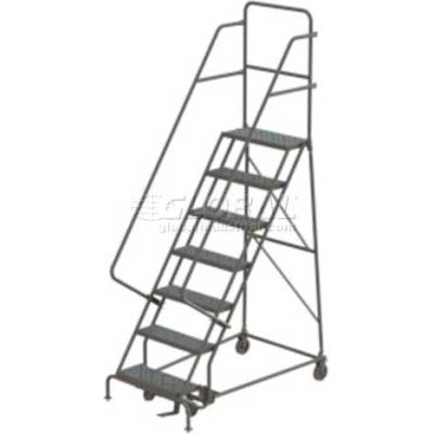 7 Step Steel Rolling Ladder - Grip Strut - UKDSR107242