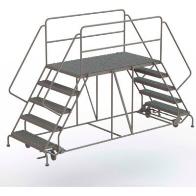 Ladders | Platform Ladders | 5 Step Steel Double Entry Mobile Platform ...