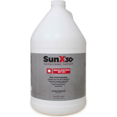 CoreTex® Sun X 30 71771 Sunscreen Lotion, SPF 30+, Gallon Jug ...