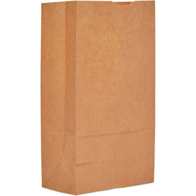 Heavy Duty Paper Grocery Bags, #12, 7"W x 4-3/8"D x 13-3/4"H, Kraft ...