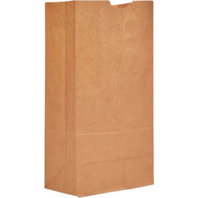 Heavy Duty Paper Grocery Bags, #20, 8-1/4"W x 5-15/16"D x 16-1/8"H ...