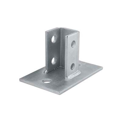 Unistrut 1-5/8" Post Base P2942eg, Electro-Galvanized - Pkg Qty 10 ...