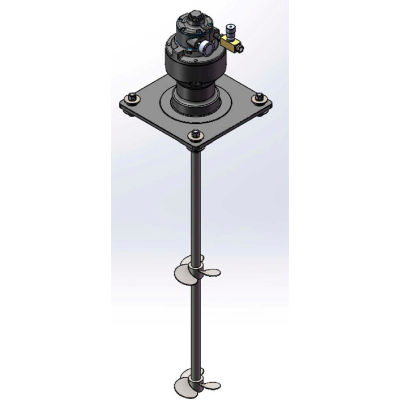 Brawn Mixer Heavy-Duty Tote Mixer 1100 Quarts Cap. Air Motor, 1 HP ...