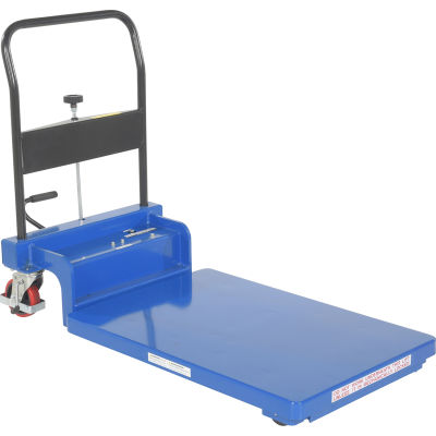 Low Profile Auto-Shift Hydraulic Scissor Lift Cart, 900 Lb. Capacity