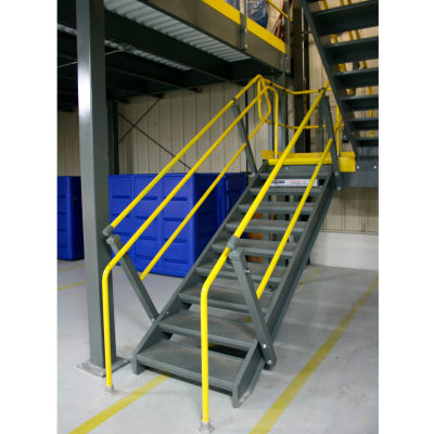 Wildeck® IBC Stair Closed Tread With Open Riser 36" Wide, 8' Clearance ...