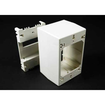 Wiremold 2344d-Wh 1-Gang Extra Deep Divided Device Box, White, 4-3/4"L ...