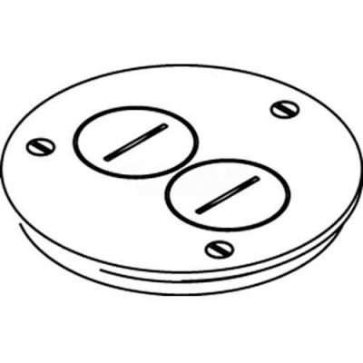 Wiremold 895tsp Floor Box Cover Plate, Brass, W/Screw Plug Openings ...