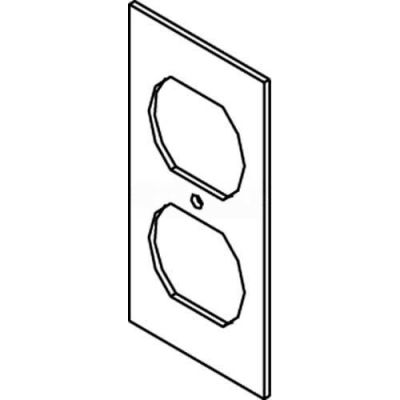 Wiremold Sgb-Dp Floor Box Af1&3 Bottom Plate, For (1) Duplex Device ...