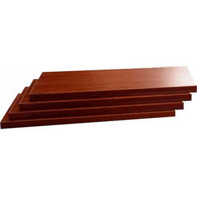 Slatwall Cherry Shelves, 3/4"Hx8"Dx22-1/4"W, Finished on 2 Sides and 3 ...