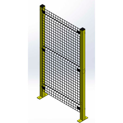 Husky Rack & Wire, Velox, Machine Guard Panel, 3' 10"W x 2'H, Black ...